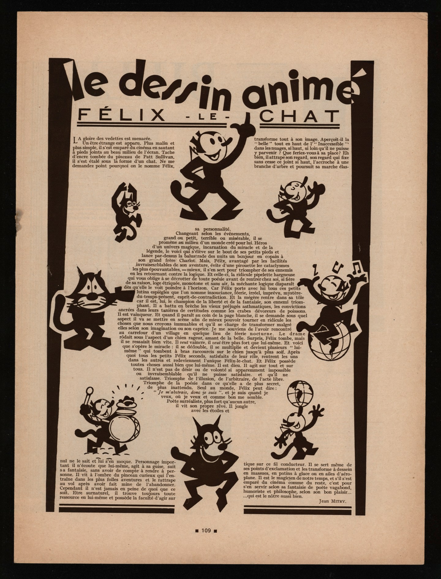 French Felix with Jean Mitry | Pam's Pictorama