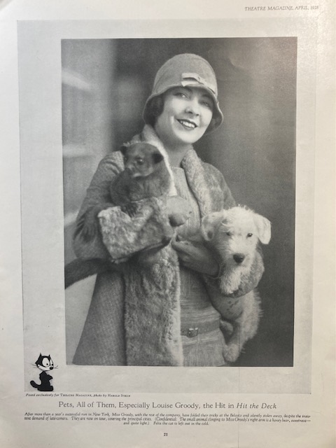 Louise Groody with a Little Bit of Felix | Pam's Pictorama