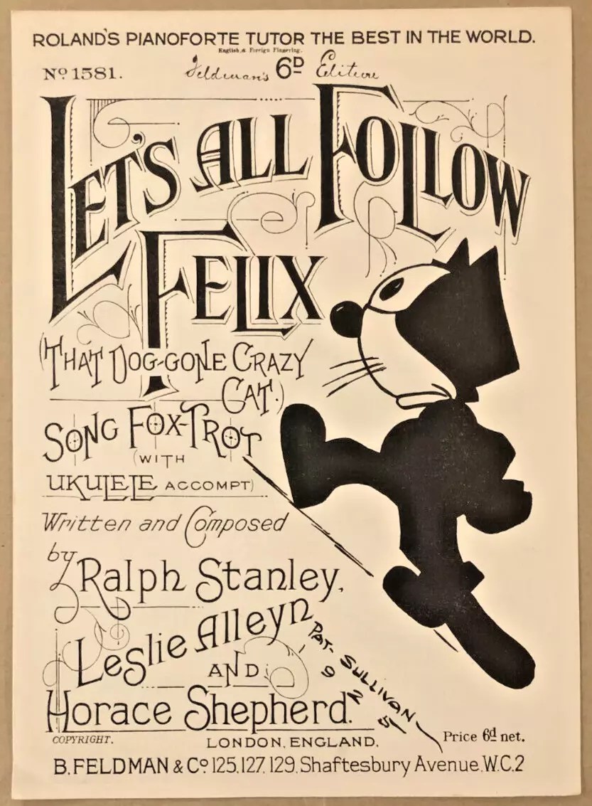 Let’s All Follow Felix – that Dog-gone Crazy Cat | Pam's Pictorama